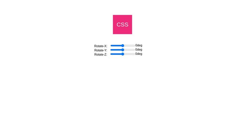 CSS 3D Rotate Example