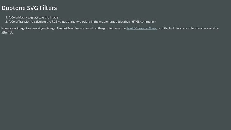 Duotone SVG Filters