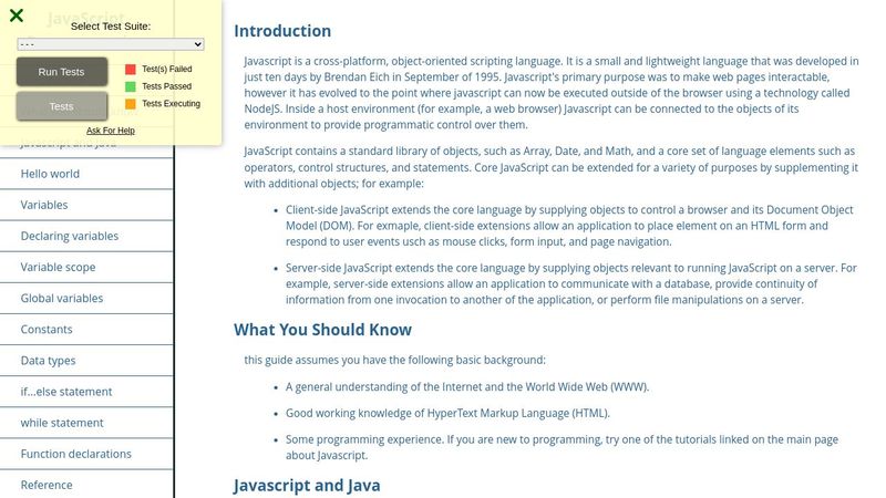 Javascript Technical Document FreeCodeCamp project
