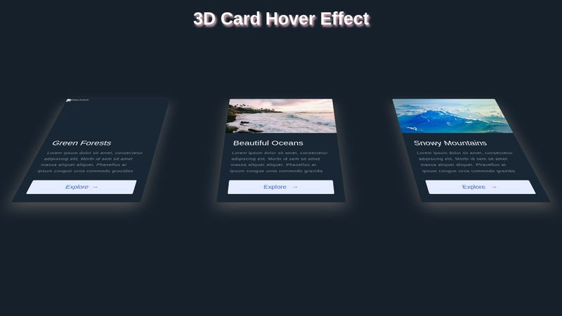A 3d CSS Card Hover Effect - meh.