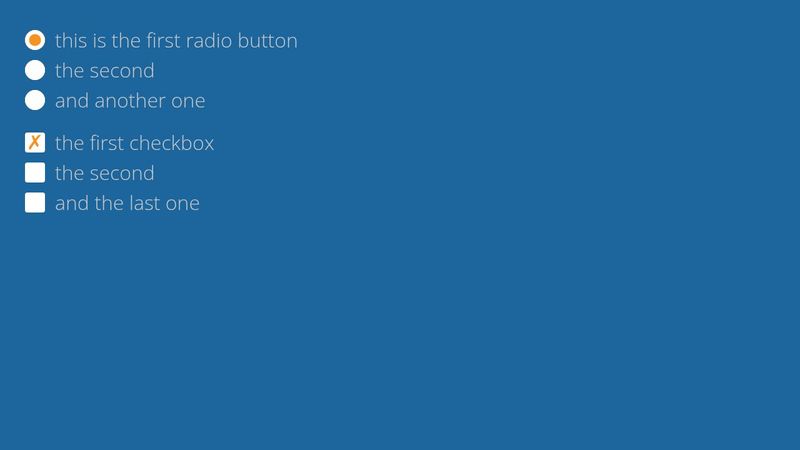 Custom checkbox, radio button w/ css