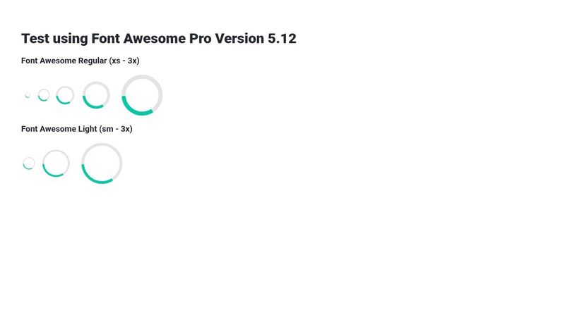 Font Awesome stack icon spinner