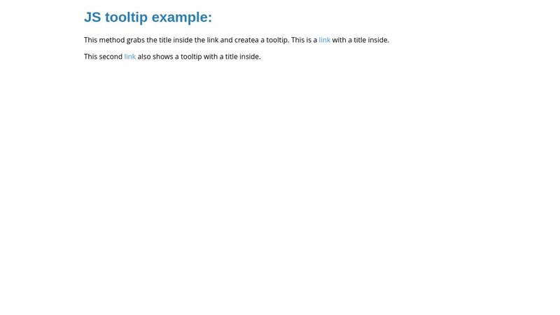 JS Tooltip Example