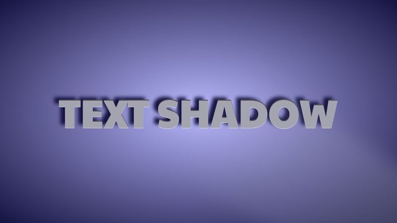 Text Shadow in motion
