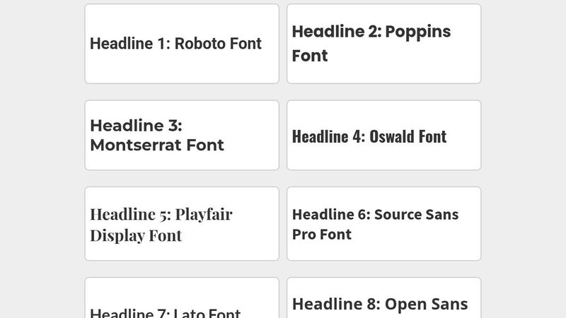 google fonts that are bold
