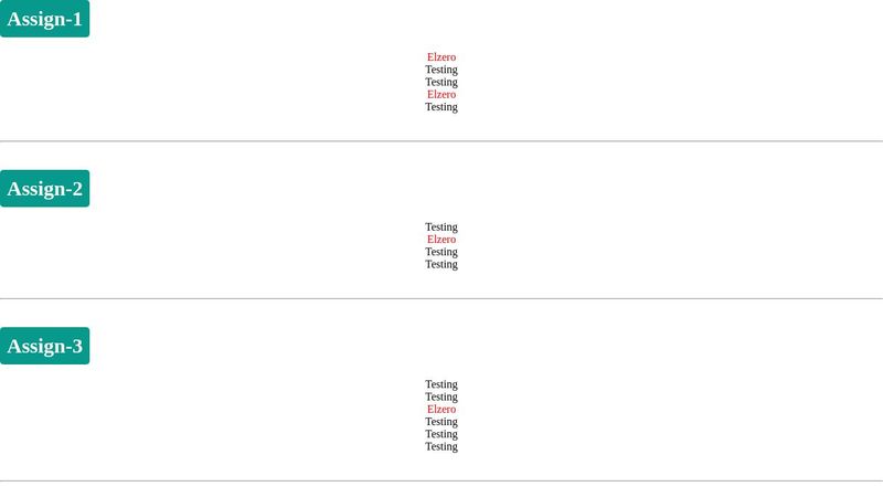 Css assignments (78-82)(Elzero Course)