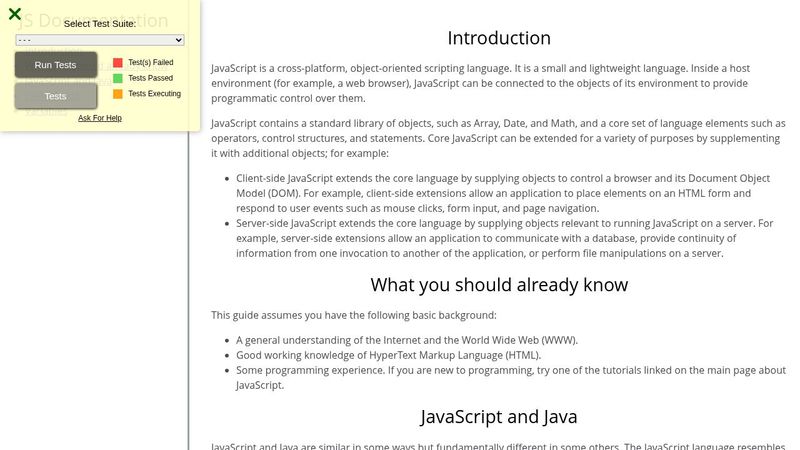 Technical Documentation Page : Responsive Web Design