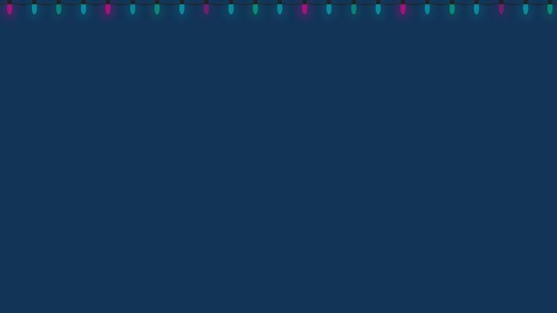 Pure CSS Christmas Lights