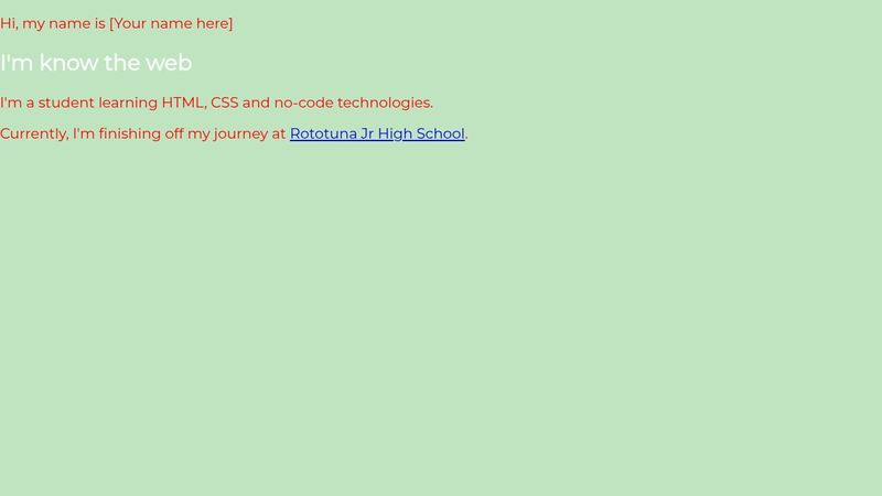 CSS part 1 - Styling the HTML