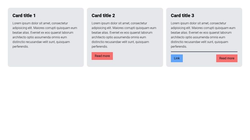 Tailwind CSS - Card variations
