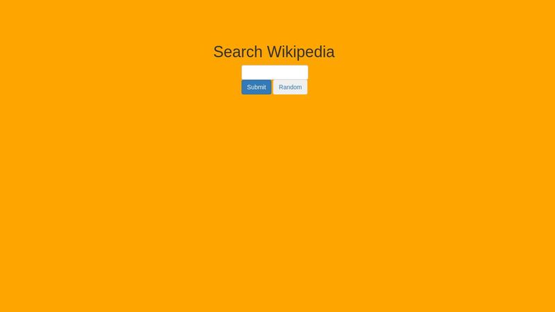 Wikipedia Search engine