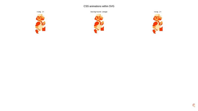 CSS animations in embedded and inline SVG