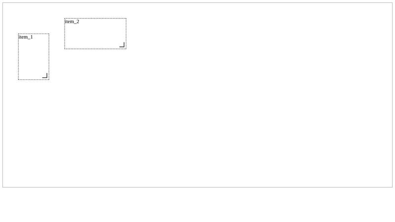 Draggable & Resizable(React.js)