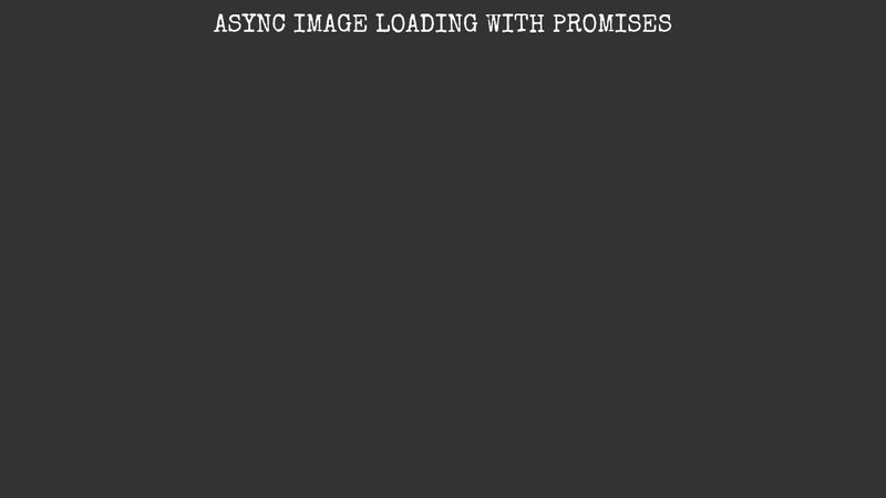 Async Image Loading with Bluebird Promises