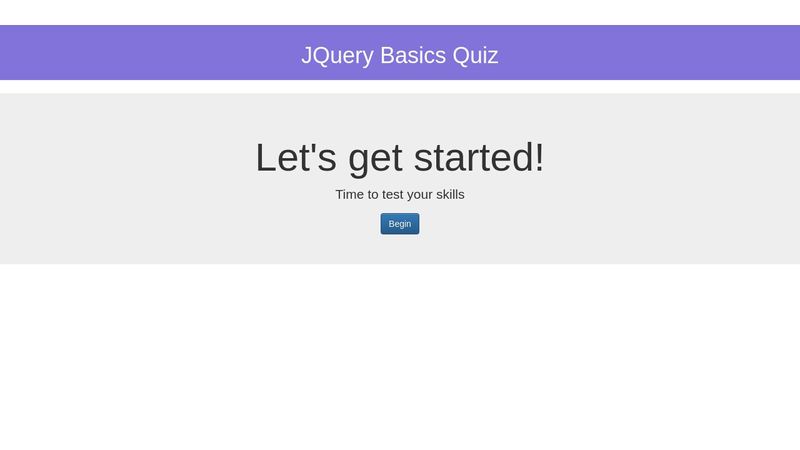 JQuery Quiz