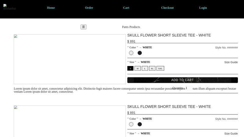 SHOPEXAMPLE(HTML/CSS Only)