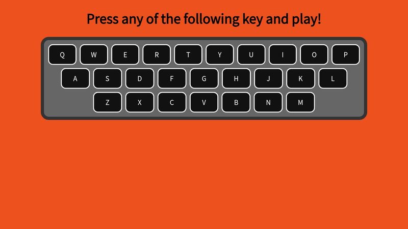 Colorful playing keyboard jQuery