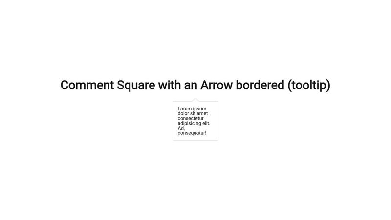 Pure css - Tooltip with arrow bordered