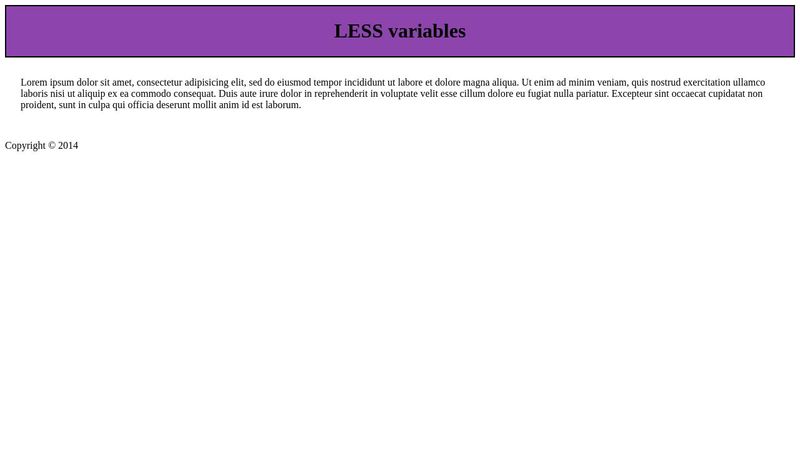 Less variables