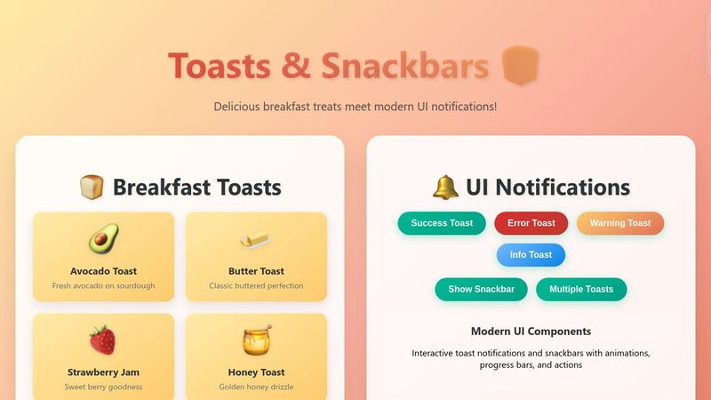 Toasts & Snackbars