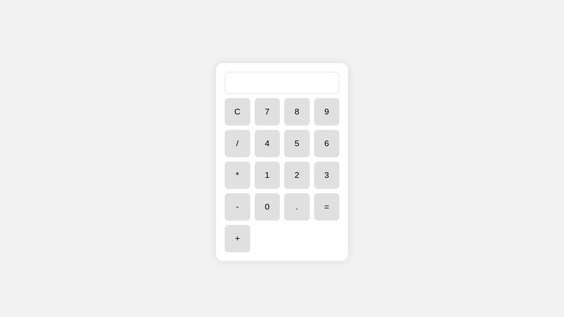 Simple Calculator App - HTML, CSS, JavaScript
