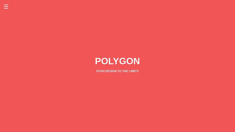 Polygon | Sidebar Navigation | Pure CSS > inspired by DevTips