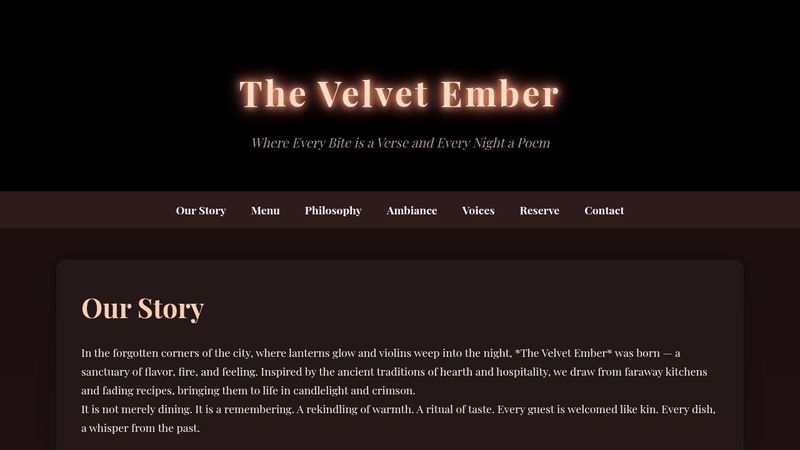 The Velvet Ember 🔥