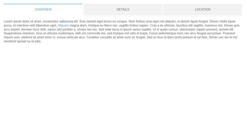Material Design CSS Only Tabs