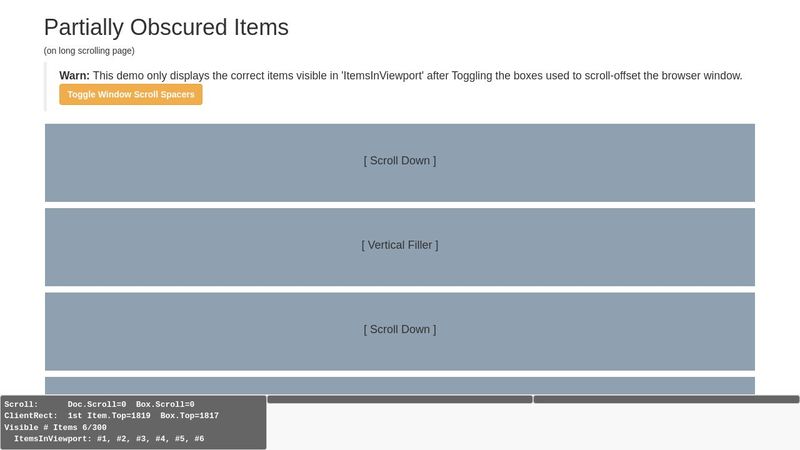 Calculate Nested Item Offset