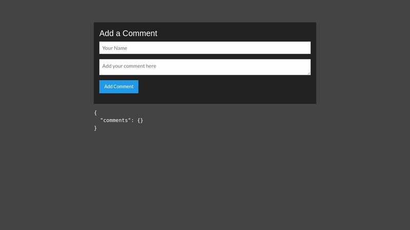 ReactJS: Building a Comment Form