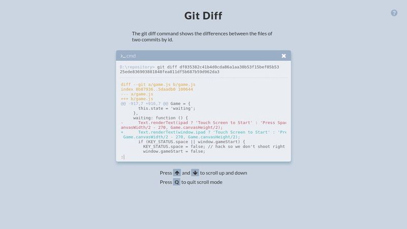 WIP Git Visualized - Git Diff
