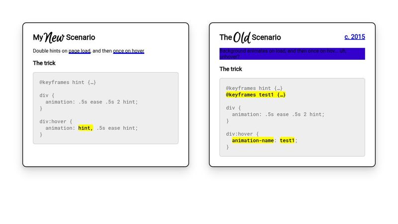 Restart CSS Animation