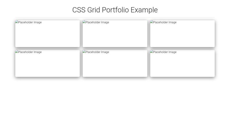 Portfolio Gallery CSS Grid