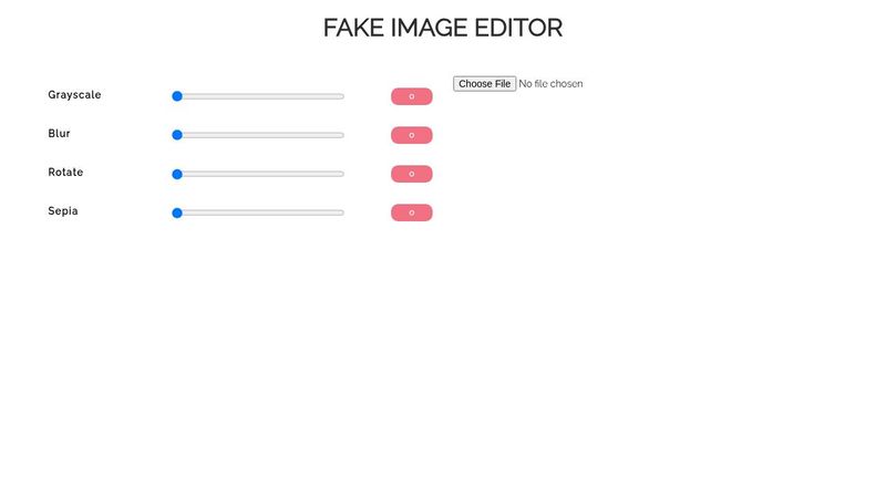 Image editor HTML5, CSS3 & JavaScript