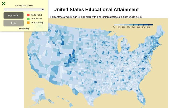 Chloropleth Map - FCC project