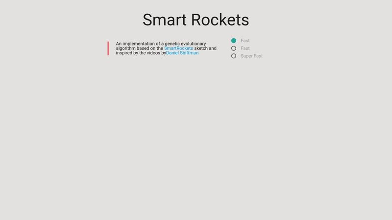 Smart Rockets in p5.js