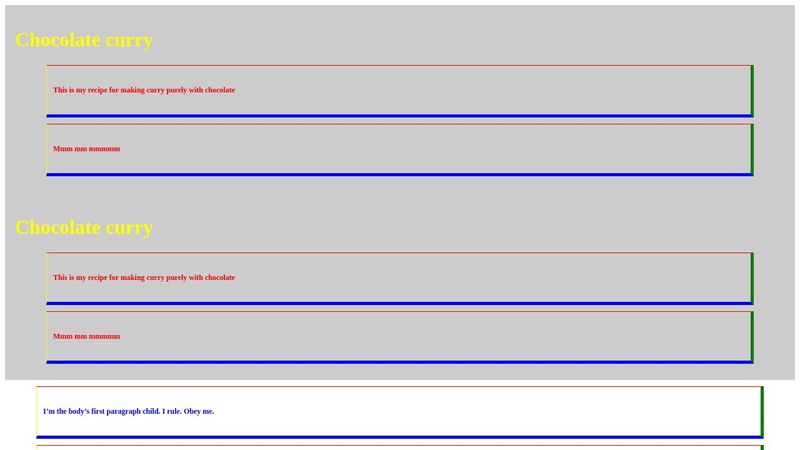 CSS intermediate HTML dog