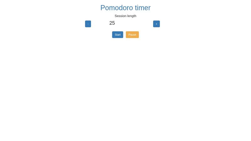 Pomodoro timer