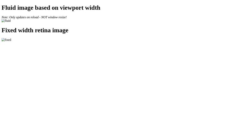Responsive and Retina Images (img srcset + sizes)