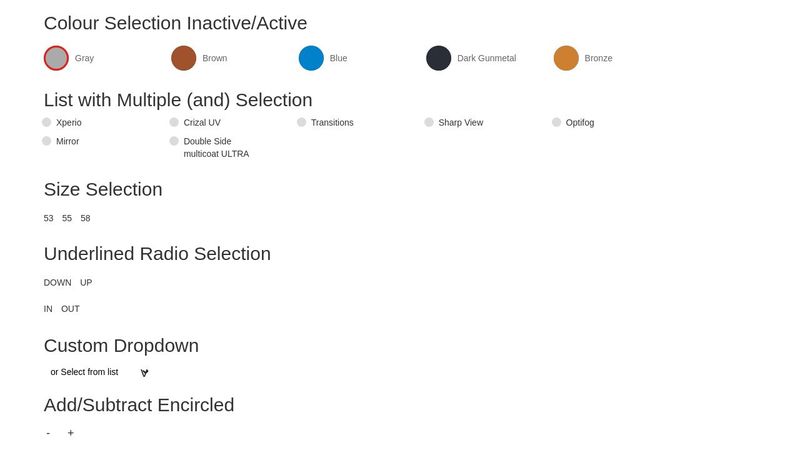 Custom Checkbox/Radio Buttons