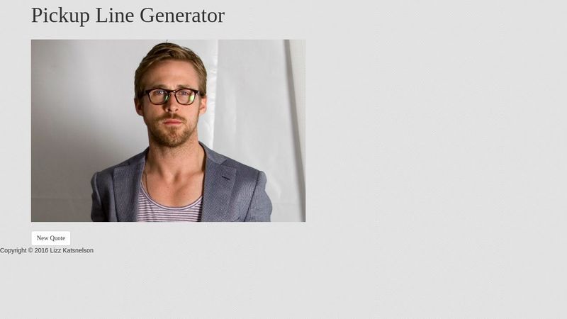 Pickup Line Generator