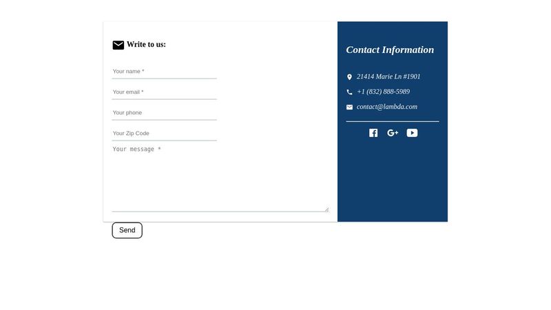 CONTACT FORM HTML & CSS - BOOTSTRAP STYLE