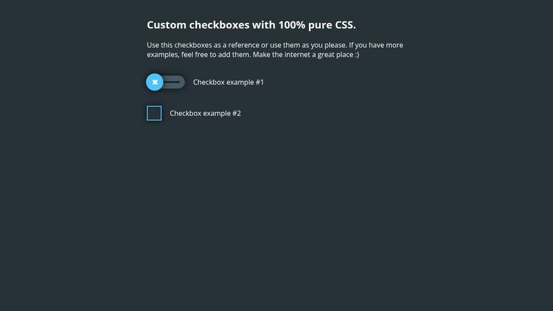 Custom Checkbox Pure CSS