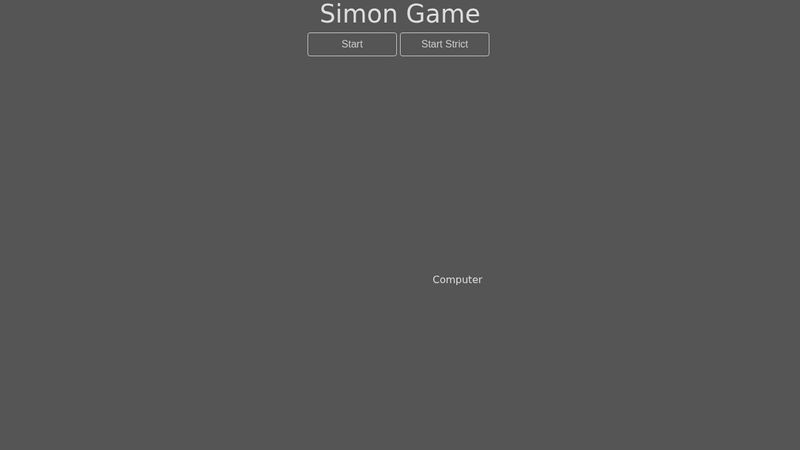 FreeCodeCamp Simon Game