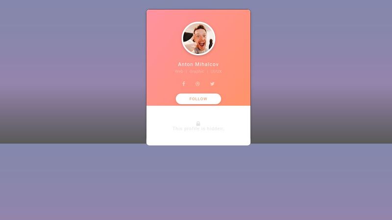 Profile Card UI
