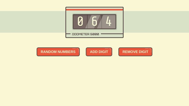 CSS3 Odometer