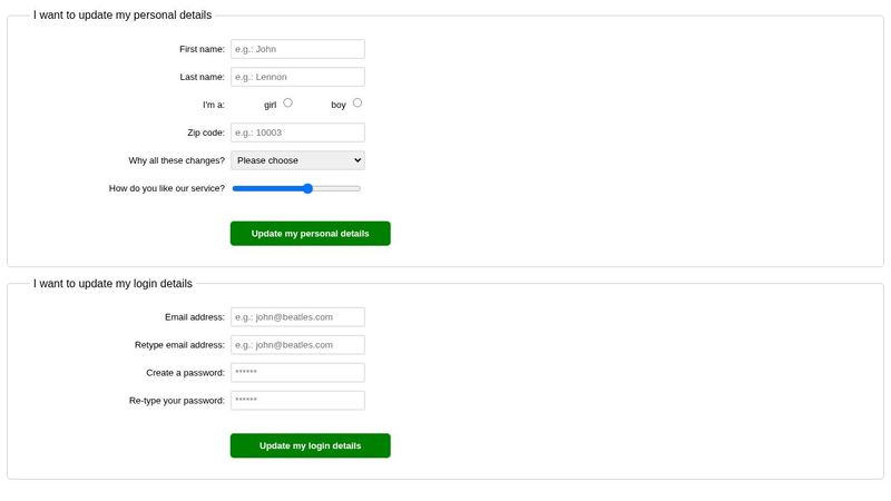 HTML5 Form validation