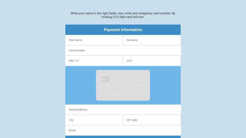 Credit card validation with card.js
