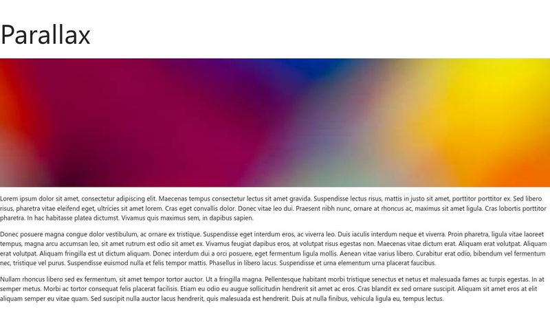 Parallax (materialize)