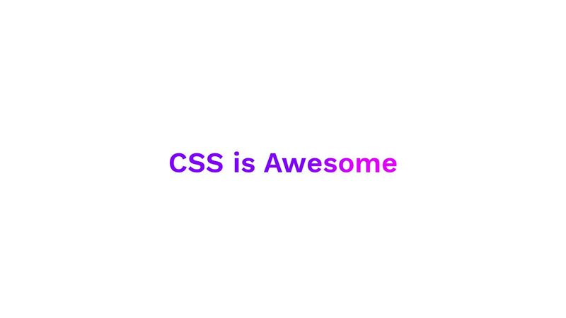 CSS is Awesome